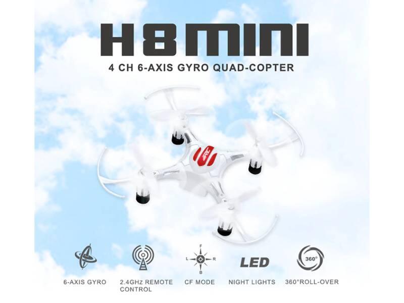 JJRC H8 Mini LED Drone Cuadricóptero con Giroscopio a 6 Assi - New Tech ...